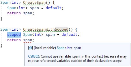 Managed Pointers Span Ref Struct C Ref Fields And The Scoped