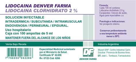 Lidocaina Denver Farma 2 Denver Farma