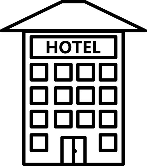 Hotel Icon Vector Illustration 23474041 Vector Art At Vecteezy