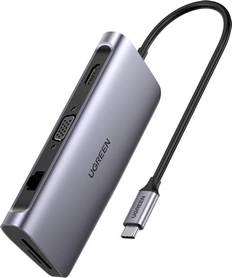 Ugreen 40873 Usb Type C 9 In 1 Multifunction Adapter Hdmivgagigabit