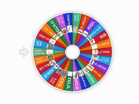בינגו לג בעומר Spin The Wheel