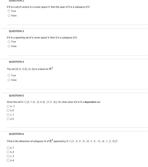 Solved A If S Is A Set Of Vectors In A Vector Space V Then Chegg Com
