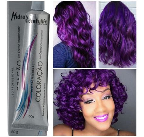 Tinta Para Cabelo Roxo Violine Tintura Profissional R Tinta De Cabelo Tinta