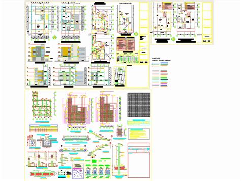 Plano Arquitectónico Y Estructural En Autocad Cad 1 05 Mb Bibliocad