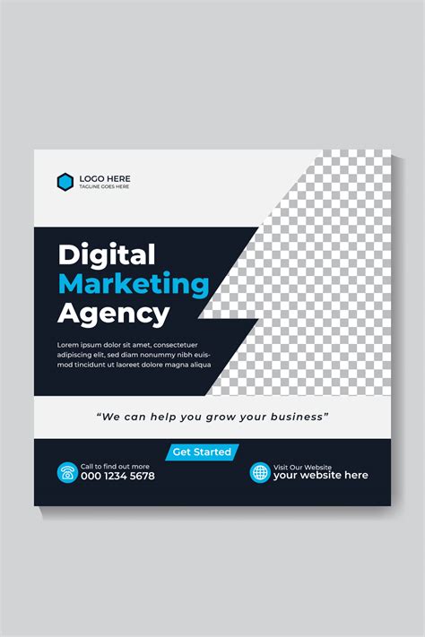 Corporate Digital Marketing Social Media Post Design Template