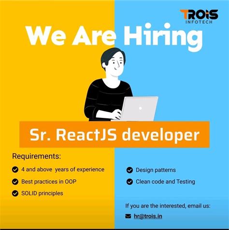 regil raghavan on linkedin immediatehiring reactjs technoparktrivandrum