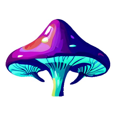 Psychedelic Mushrooms Vector Art · Creative Fabrica