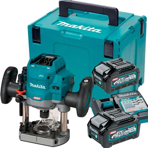 Fresadora Router Makita De Inmersión 40v Xgt Rp001gm201