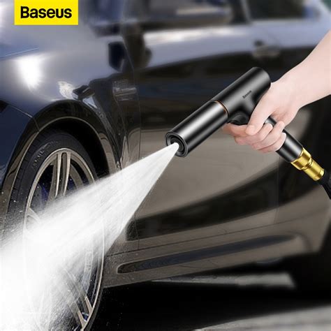 Baseus pistola de água do carro lavagem alta pressão spray bico sprinkler cleaner para jardim