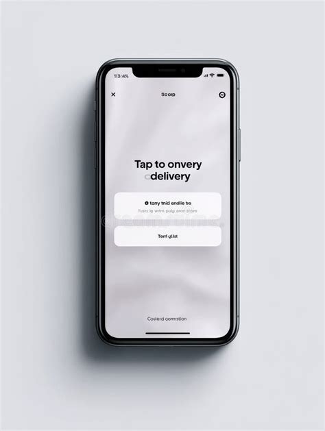 User Interface Mockup For Delivery Confirmation With Clean Margins And