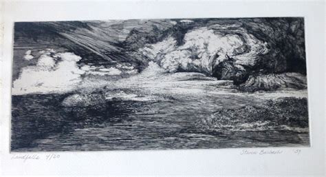 Steven Barbash Ets Landfalls 1959 Handgesigneerd Verkocht Kunstveiling Nl