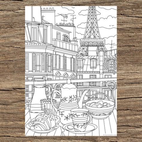 Autumn Harvest Printable Adult Coloring Page From Favoreads Etsy