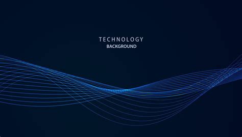 Abstract Wave Vector Beautiful Lines Concept Technology Network Internet Connection On A