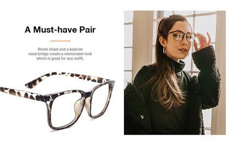 Tijn Blue Light Blocking Glasses For Women Men Clear Frame