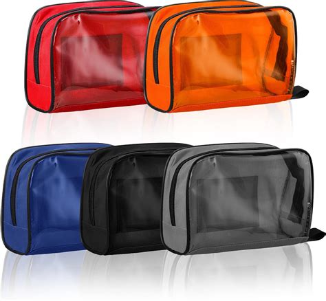 Set Of 5 First Aid Kit Bag Empty Medical Kit Accessory Pouches Zippered