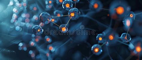Artistic Interpretation Of Molecular Synthesis With A Focus On Glowing