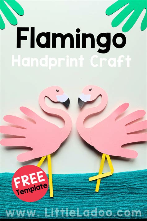 Handprint Flamingo Craft {free Template}