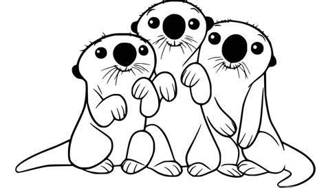 Desenhe Lontras Marinhas De Procurando Dory Para Colorir Imprimir E Desenhar Coloringlibcom