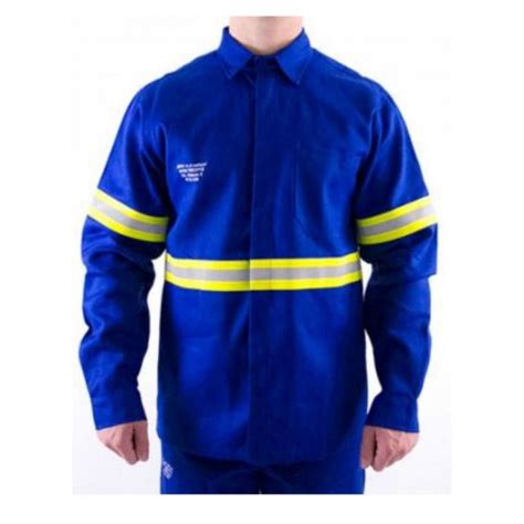 Camisa Retardante Azul Crefl Uniformizar Ca 32393 Fortseg Epi