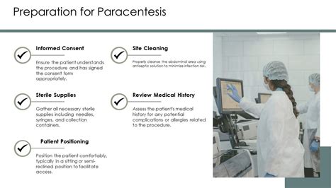 Preparation For Paracentesis Paracentesis Analysis Ppt Structure Acp