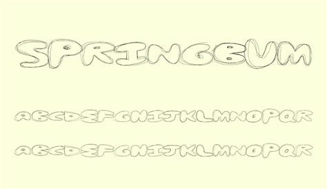 Spring Bump Free Font