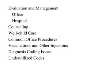 Pediatric Coding And Documentation Challenges PPTX