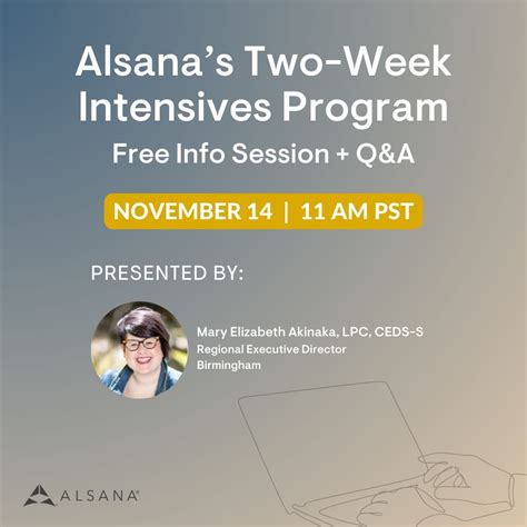 Alsana On Linkedin Virtual Info Session Alsanas Two Week Intensive