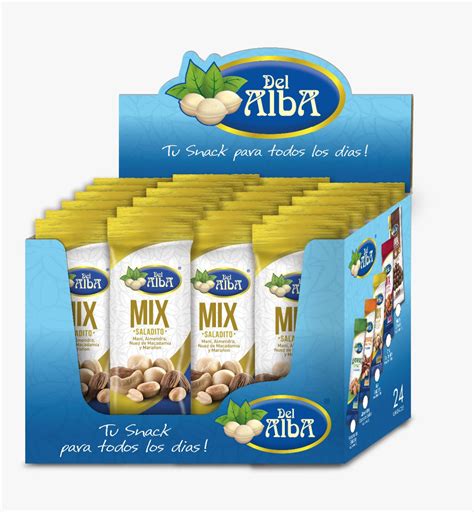 Mix De Nueces Saladito X 35g Mezcla De Frutos Secos Del Alba