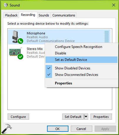 Fix Microphone Not Working In Windows