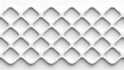 Abstract White Geometric Pattern With Interconnected Squares For Modern Design And Backgrounds