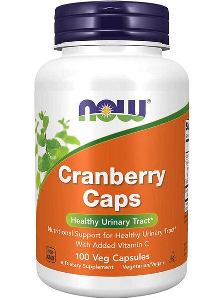 Now Foods Cranberry Caps 100 Veg Capsules Herbs Direct