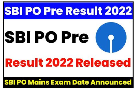 SBI PO Mains Exam Result हआ जर यह स कर डउनलड Sarkari Result
