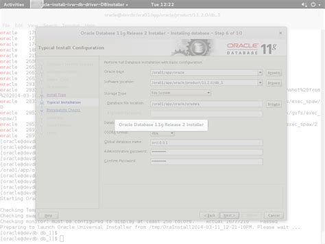Oracle G Installation Stuck At Installation Database Administrators