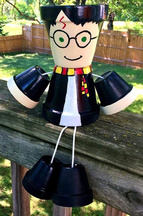 Harry Potter Flower Pot People Terra Cotta Planter In Door Decor