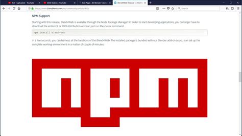 Nodejs Package Manager Npm And Blend4web Using Building Blocks To
