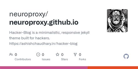 Github Neuroproxy Neuroproxy Github Io Hacker Blog Is A Minimalistic