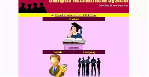 campus recruitment system project asp project final year