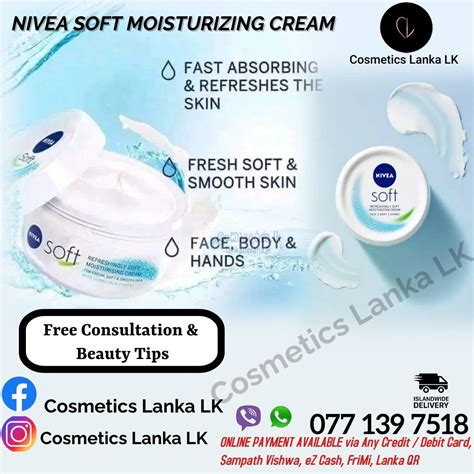 Nivea Soft Moisturizing Cream Lanka Web
