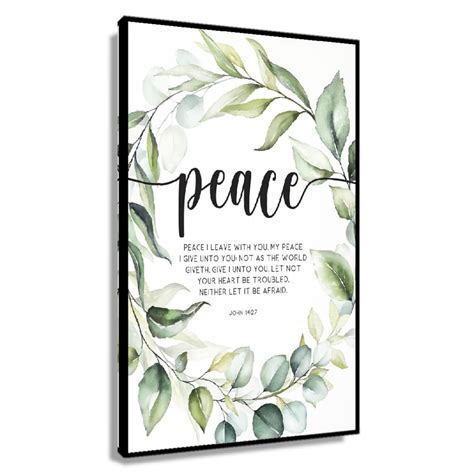 John 14 27 Bible Verse Wall Art Bible Quote Prints Printable