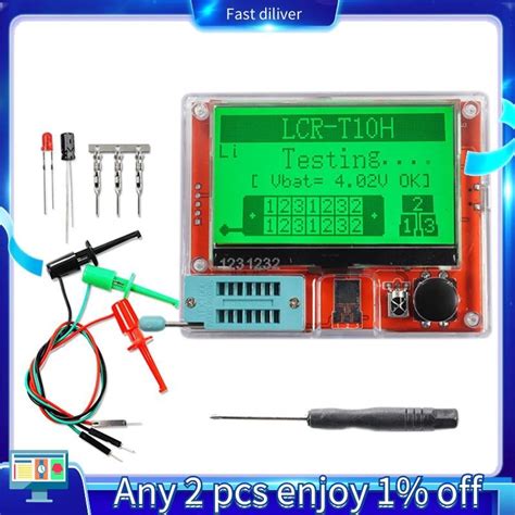 Digital Transistor Tester Multimeter Diode Triode Capacitance Meter Mos Pnp Npn Lcr Lcd Display