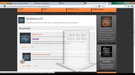 How To Add A Slideshow In Joomla 25 Youtube