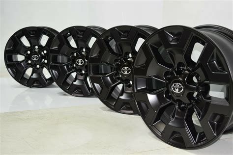 16 TOYOTA TACOMA BLACK FACTORY OEM WHEELS RIMS SET OF 4 Factory