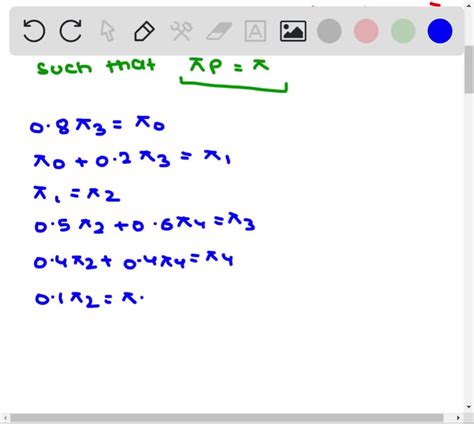 Solved A Compute The Stationary Distribution For The Chain Shown