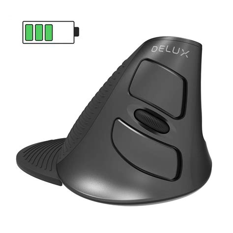 Wireless Vertical Ergonomic Computer Mouse Delux M618G GX 2 4G