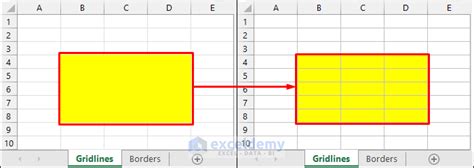 Excel Fix Gridlines Disappear When Color Added 2 Solutions