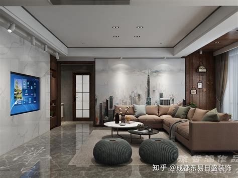 都市极简，舒适大气，180㎡跃层极简风格丨成都装修公司东易日盛装饰案例推荐赏析 知乎