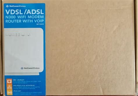 NETCOMM VDSL ADSL N300 Wifi Modem Router With Voip Nf10Wv Nbn Ready 30 00 PicClick AU