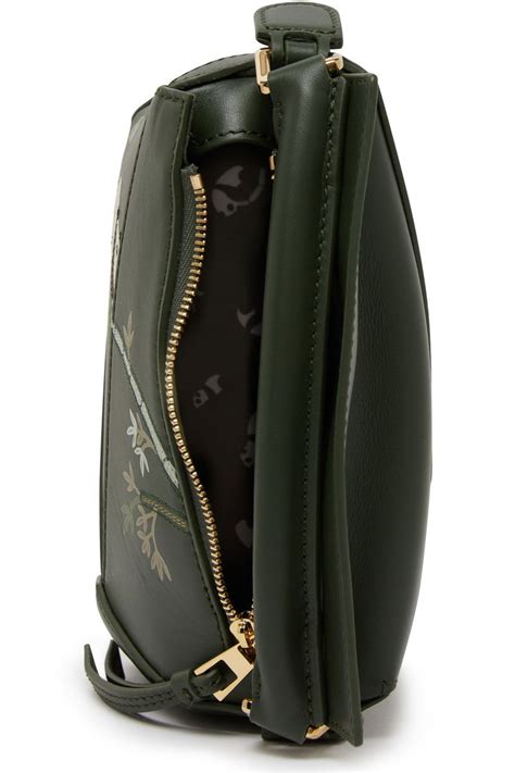 Loewe Mini Puzzle Edge Pandas Bag In Bottle Green Endource