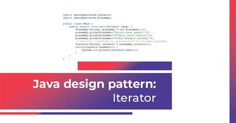 Návrhové Vzory Java Iterator Design Pattern Msgprogramatorsk