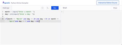 3 12 LAB Seasons Write A Program That Takes A Date As Input And Outputs The Date S Season The